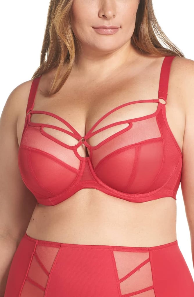 Elomi Sachi Underwire Plunge Bra Best Red Lingerie Popsugar Fashion
