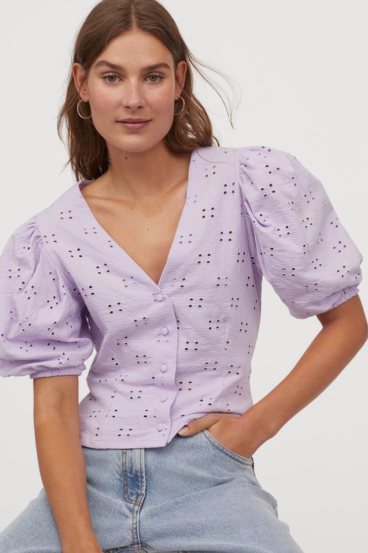 H M Puff Sleeved V Neck Top New Products From H M May 2020 h-m-puff-sleeved-v-neck-top-new-products-from-h-m-may-2020