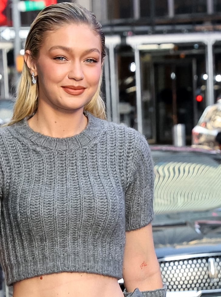 Gigi Hadid's "Khai" Arm Tattoo | Gigi Hadid's Tattoos and Their Meanings | POPSUGAR Beauty UK ...