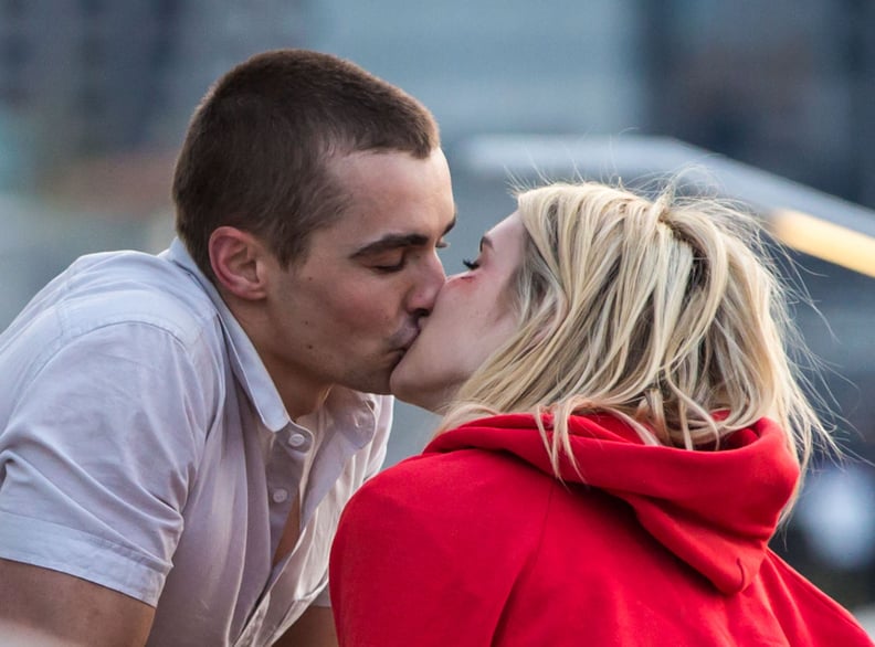 Emma Roberts and Dave Franco Kiss on the Set of Nerve | POPSUGAR Celebrity