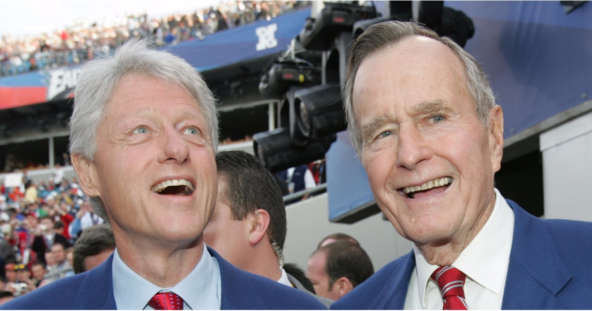 Bill Clinton Visits George H.W. Bush in Houston | POPSUGAR News