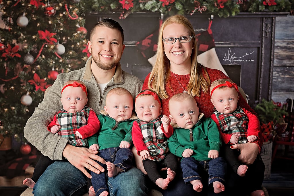 Quintuplets First Christmas Photo Shoot | POPSUGAR Family