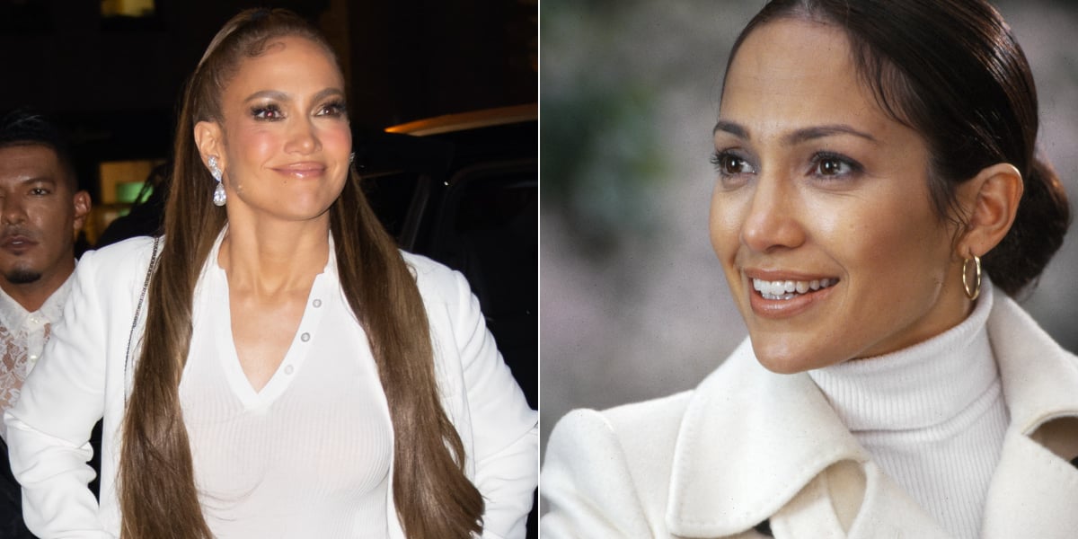 J Lo Recreates Maid in Manhattan Outfit in White Pantsuit | PS Fashion