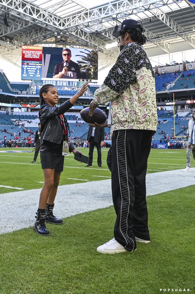 Blue Ivy Playing Football at the Super Bowl 2020 | PS Celebrity