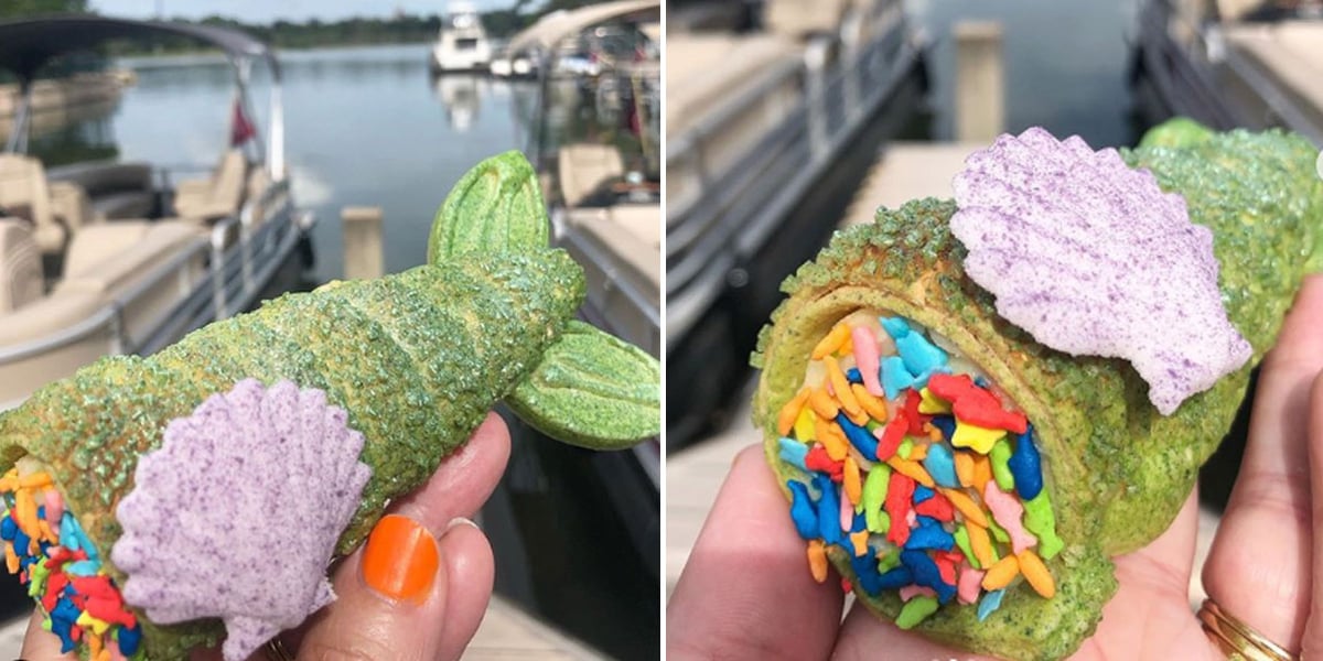 Mermaid Tail Pastry Dessert at Disney World | POPSUGAR Food
