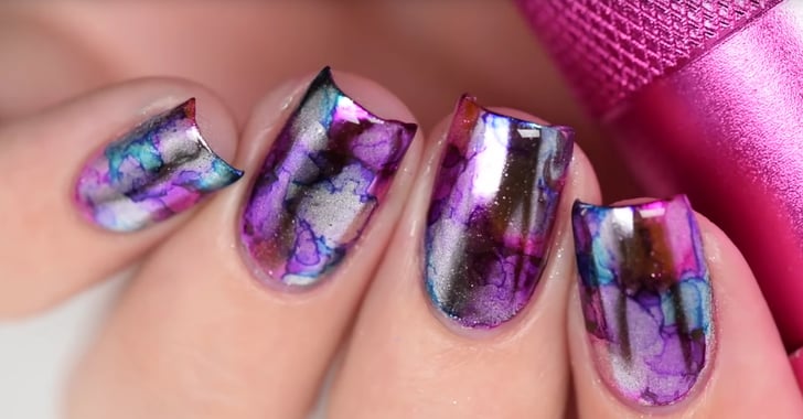 Mirror Nail Art Tutorial | POPSUGAR Beauty