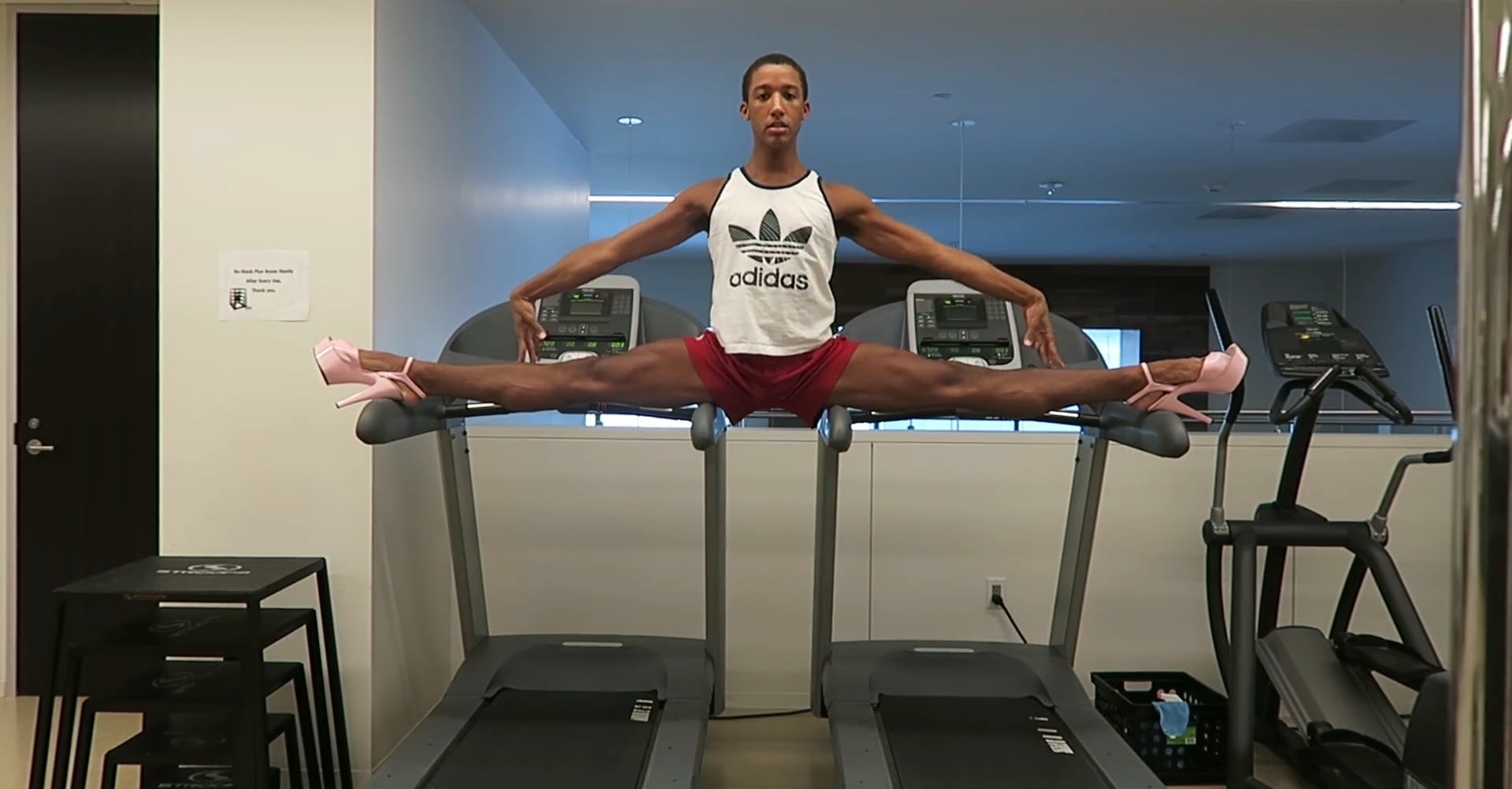 Professional Dancer Running on Treadmill in High Heels | PS Fitness