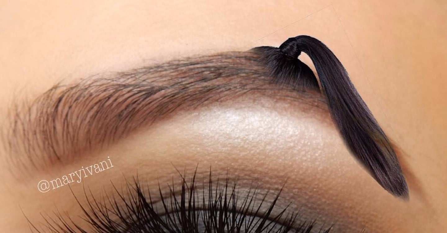 Ponytail Brow Instagram Trend | POPSUGAR Beauty