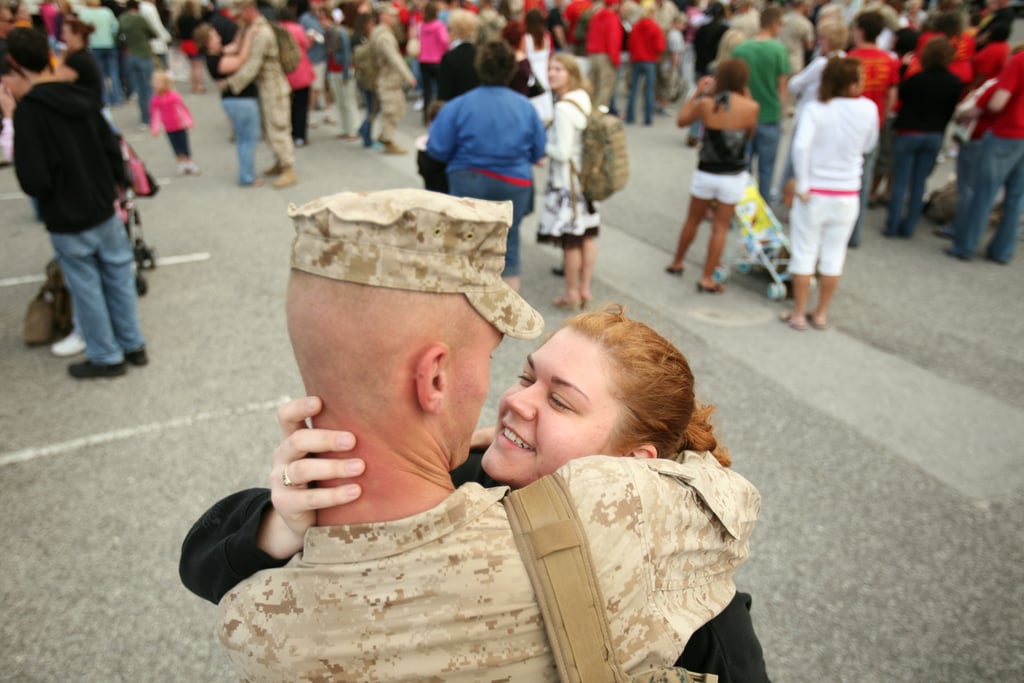 One Of 300 Marines Is Welcomed Home To Camp Lejeune Nc In 2008