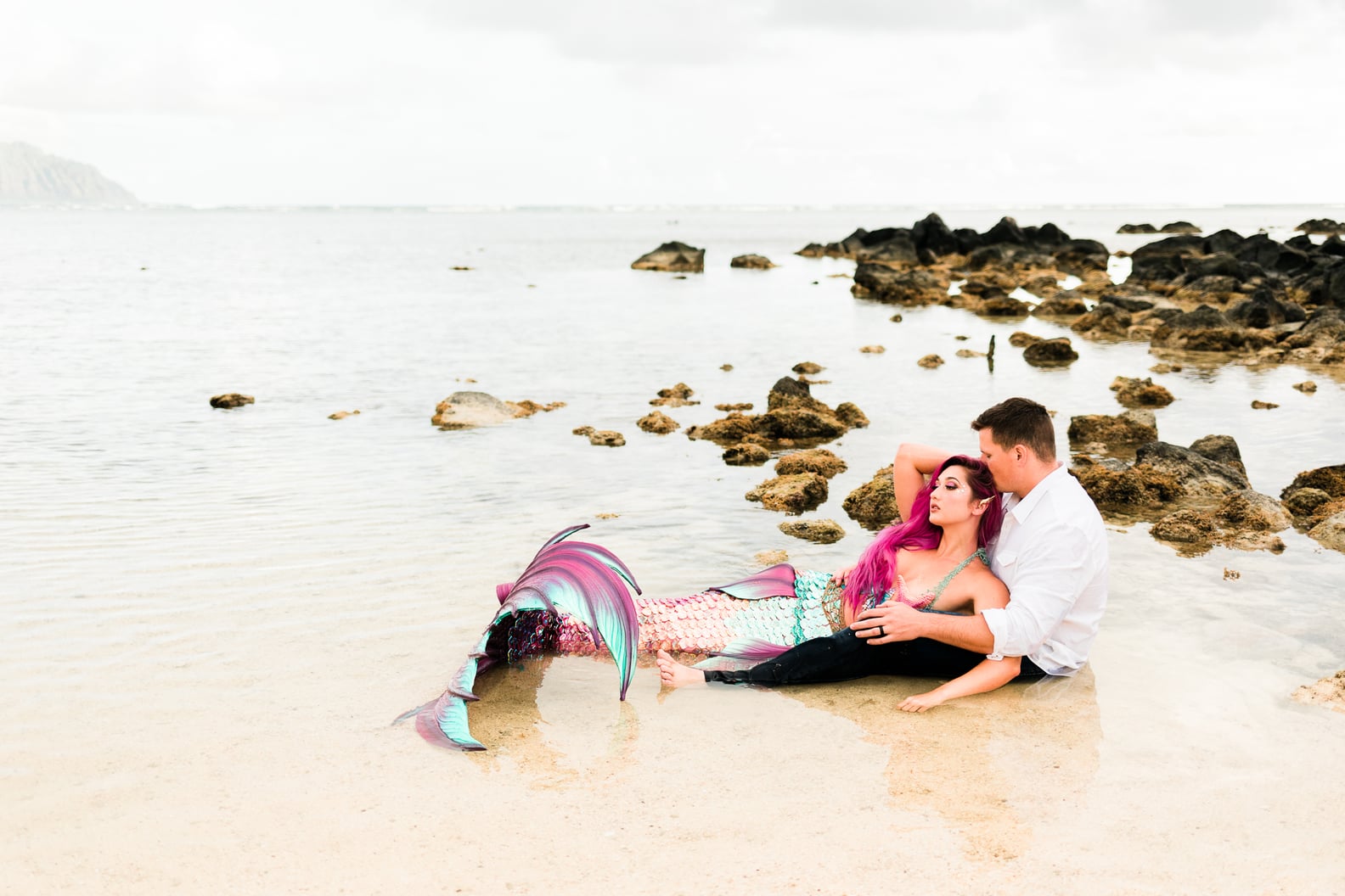 A Couple's Sexy Mermaid-Themed Photo Shoot | PS Love