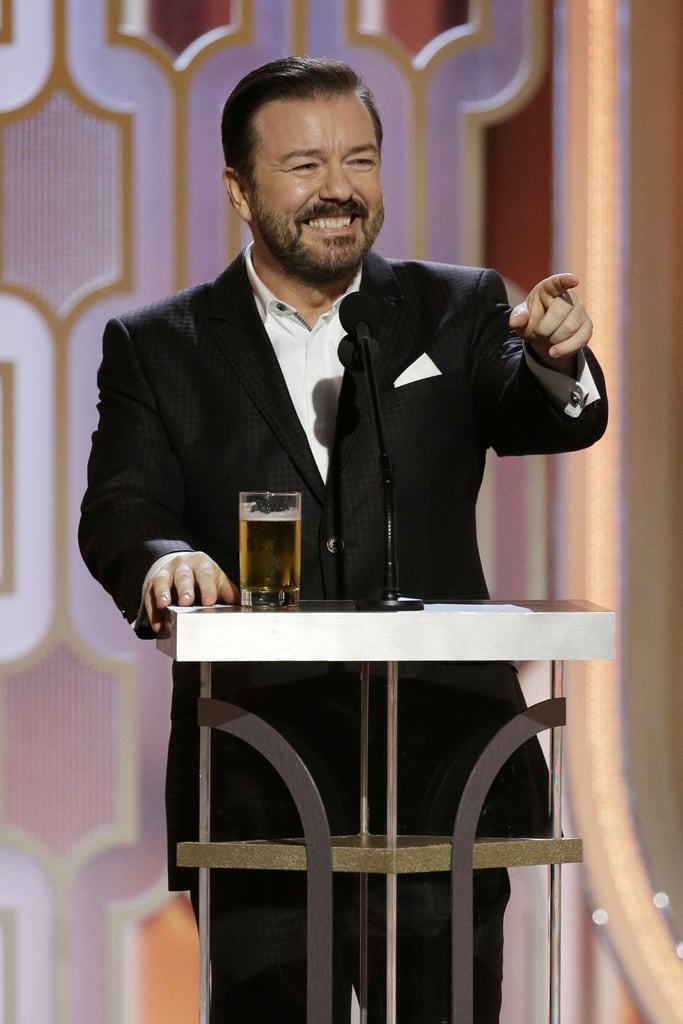 Ricky Gervais's Golden Globes Jokes 2016 | POPSUGAR Entertainment