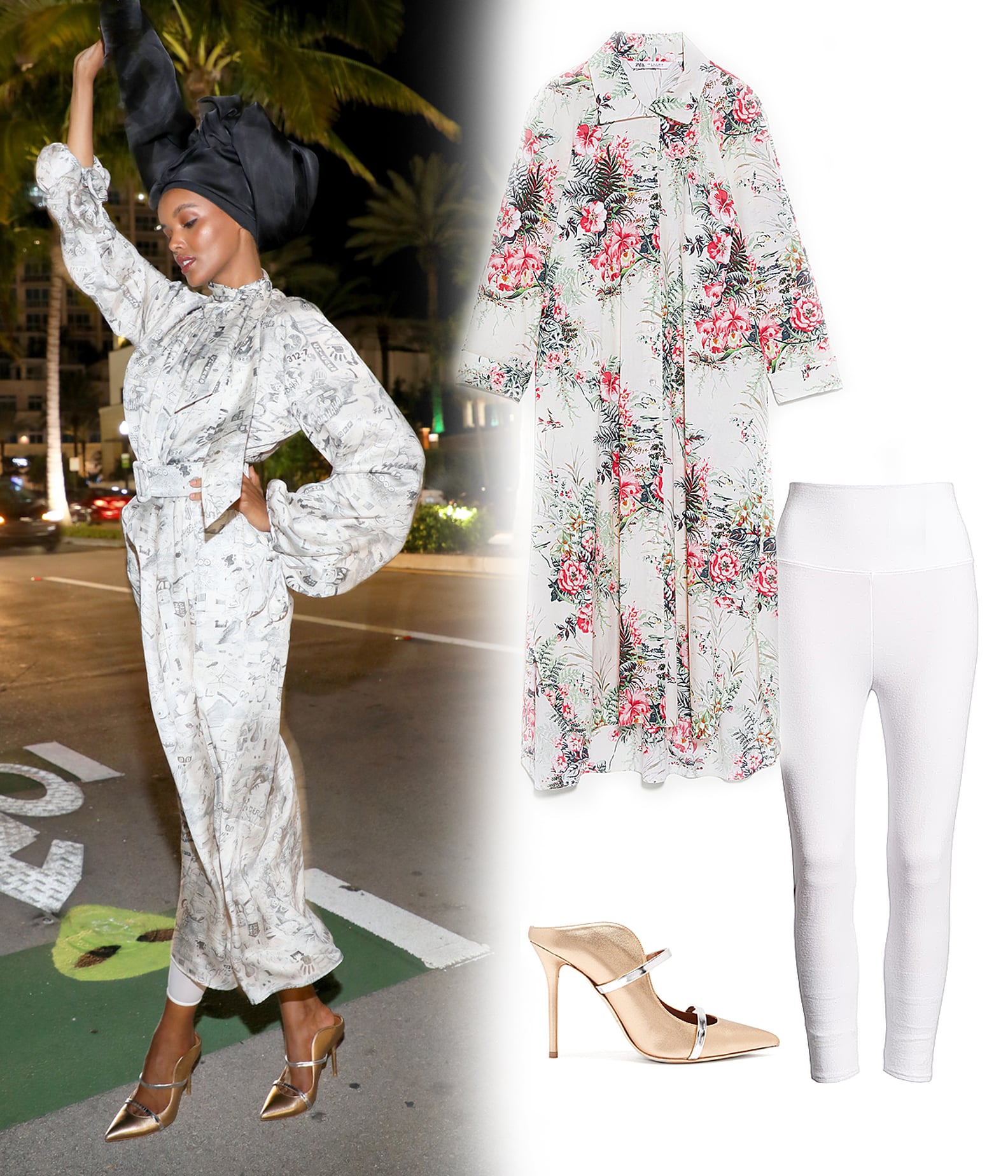 Halima Aden Sports Illustrated Miami Swim Week Dress | PS Fashion