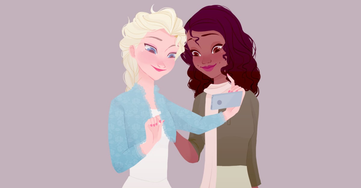 Modern Disney Princess Portraits POPSUGAR Love Sex