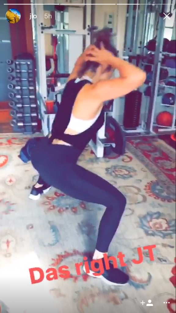 Jennifer Lopez Working Out With David Kirsch Video | POPSUGAR Fitness