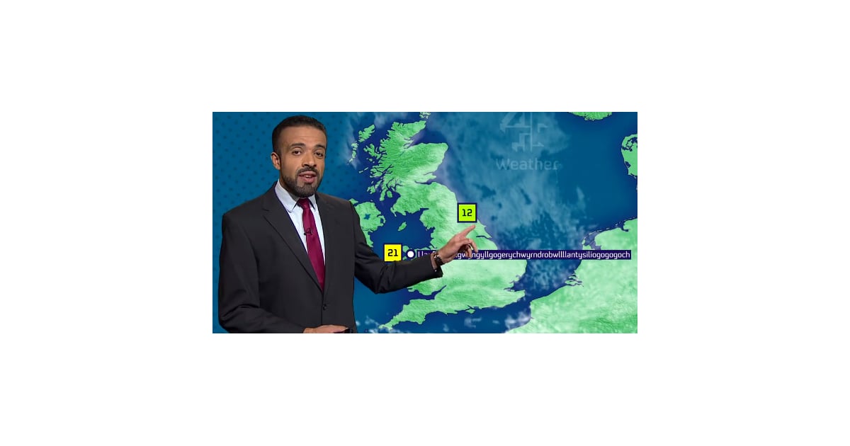 British Weatherman Pronounces Long Welsh Village Name Video | POPSUGAR ...
