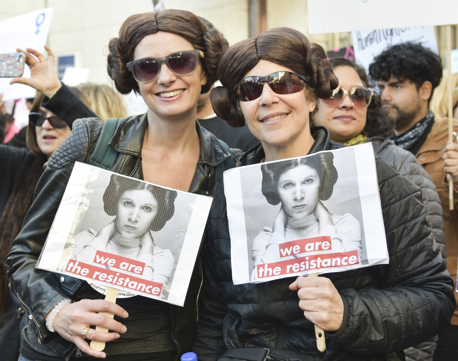Princess Leia Resistance Signs at Women's March | PS Tech