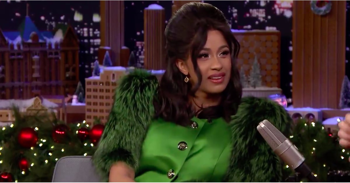 Cardi B on The Tonight Show Starring Jimmy Fallon Dec. 2017 | POPSUGAR ...