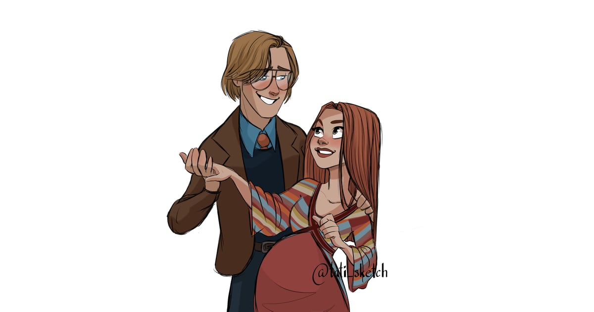 '70s Wanda and Vision | Artist Draws WandaVision Characters in Each ...