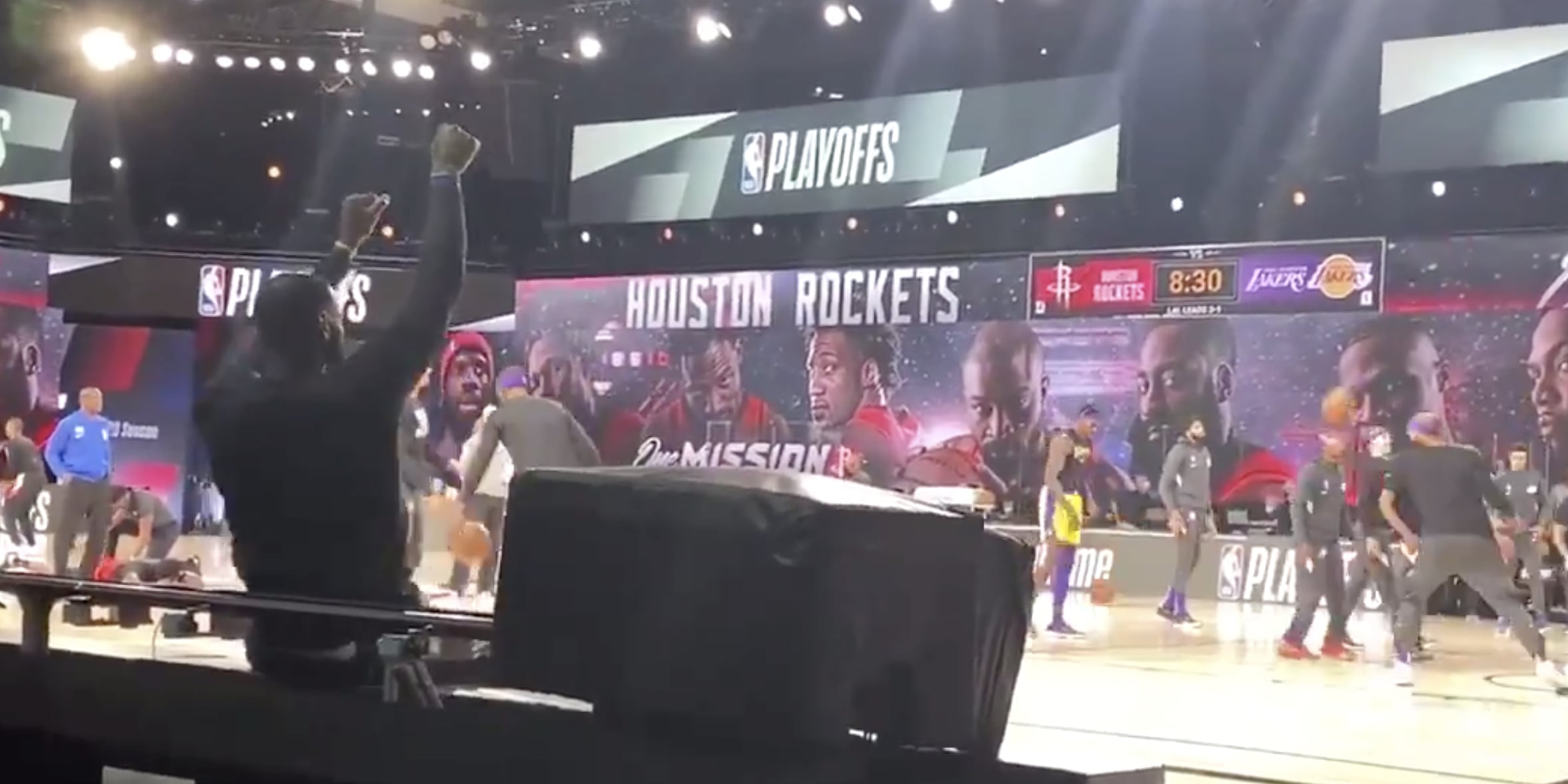 Watch LeBron James's Impressive Seated 3-Pointer Shot | PS Fitness