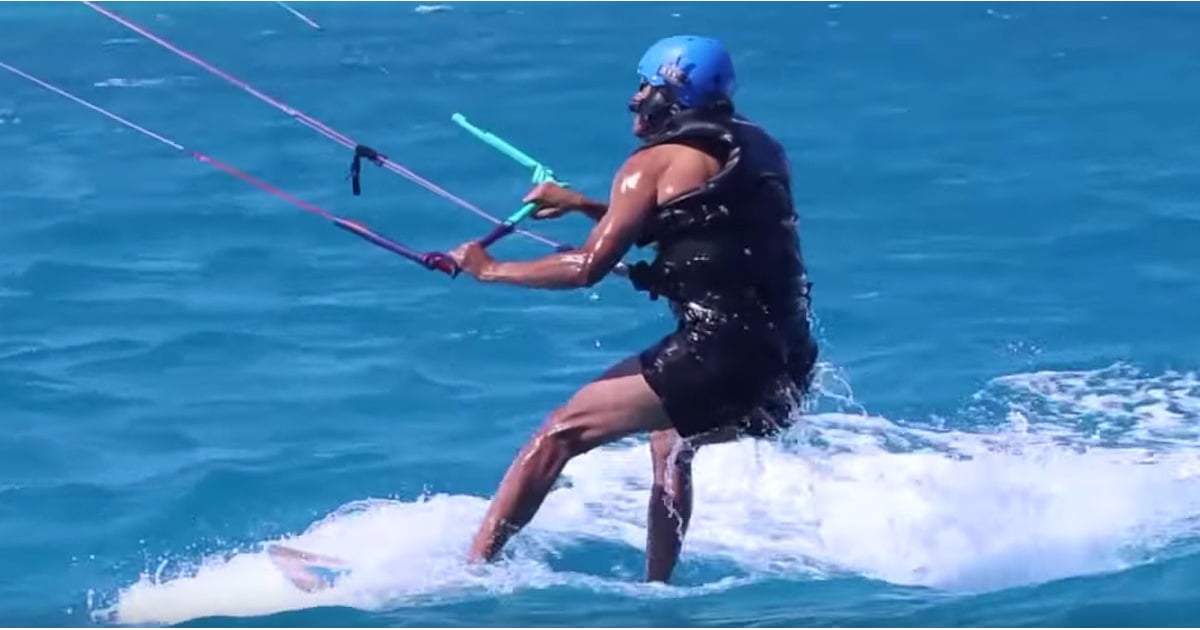Barack Obama Kitesurfing February 2017 | POPSUGAR Celebrity