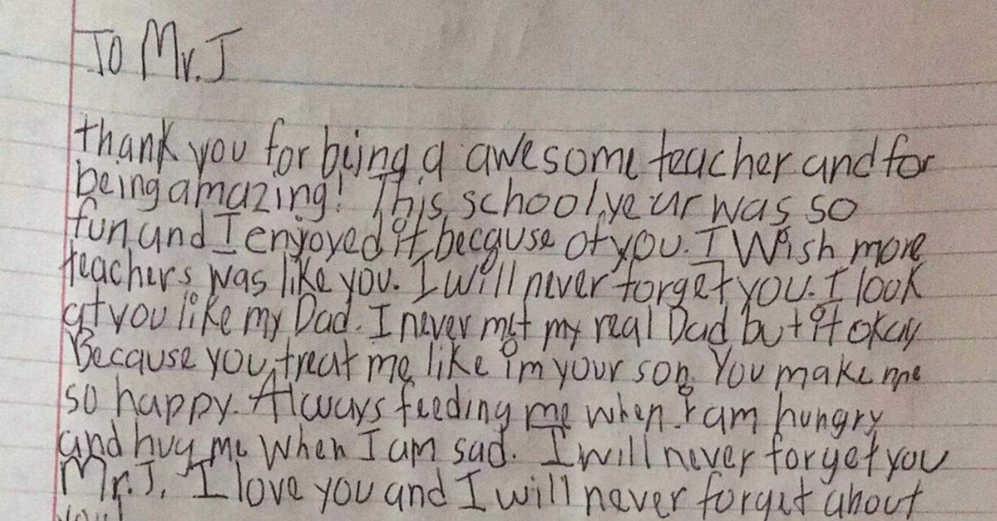 Student's Note to Teacher He Won't Forget | PS Family