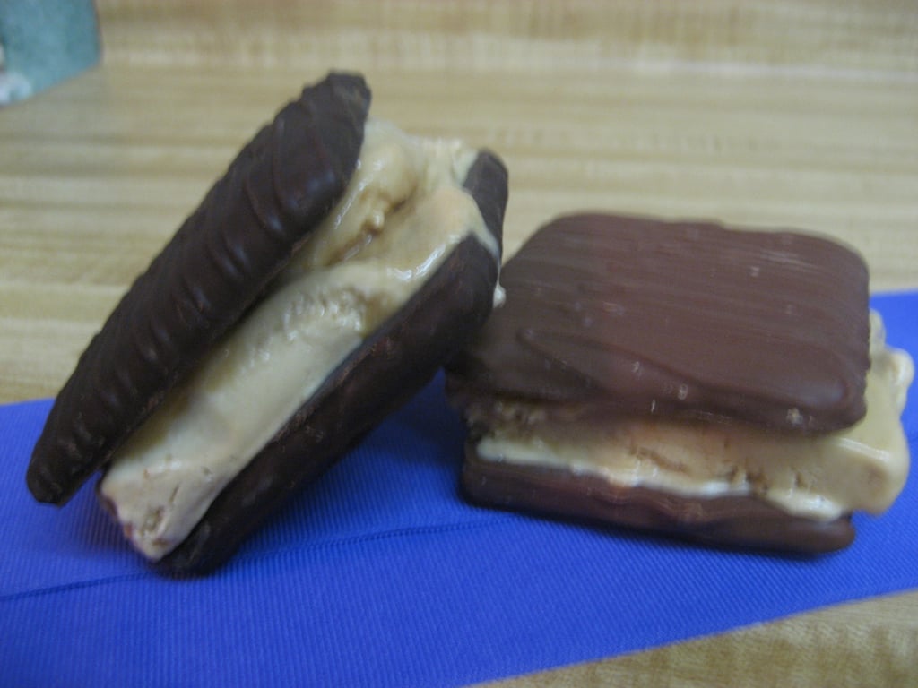 Dulce De Leche Ice Cream & Choco Covered Graham Cracker Sandwiches