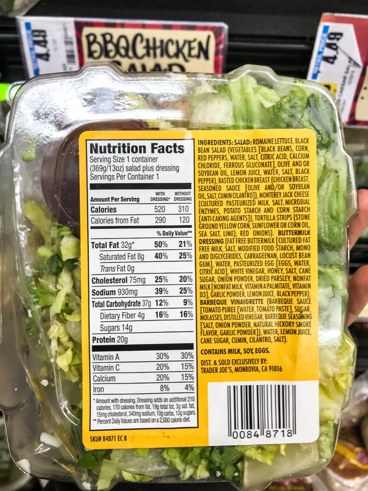 BBQ Chicken Salad 4 Best Trader Joe s Salads 2019 POPSUGAR