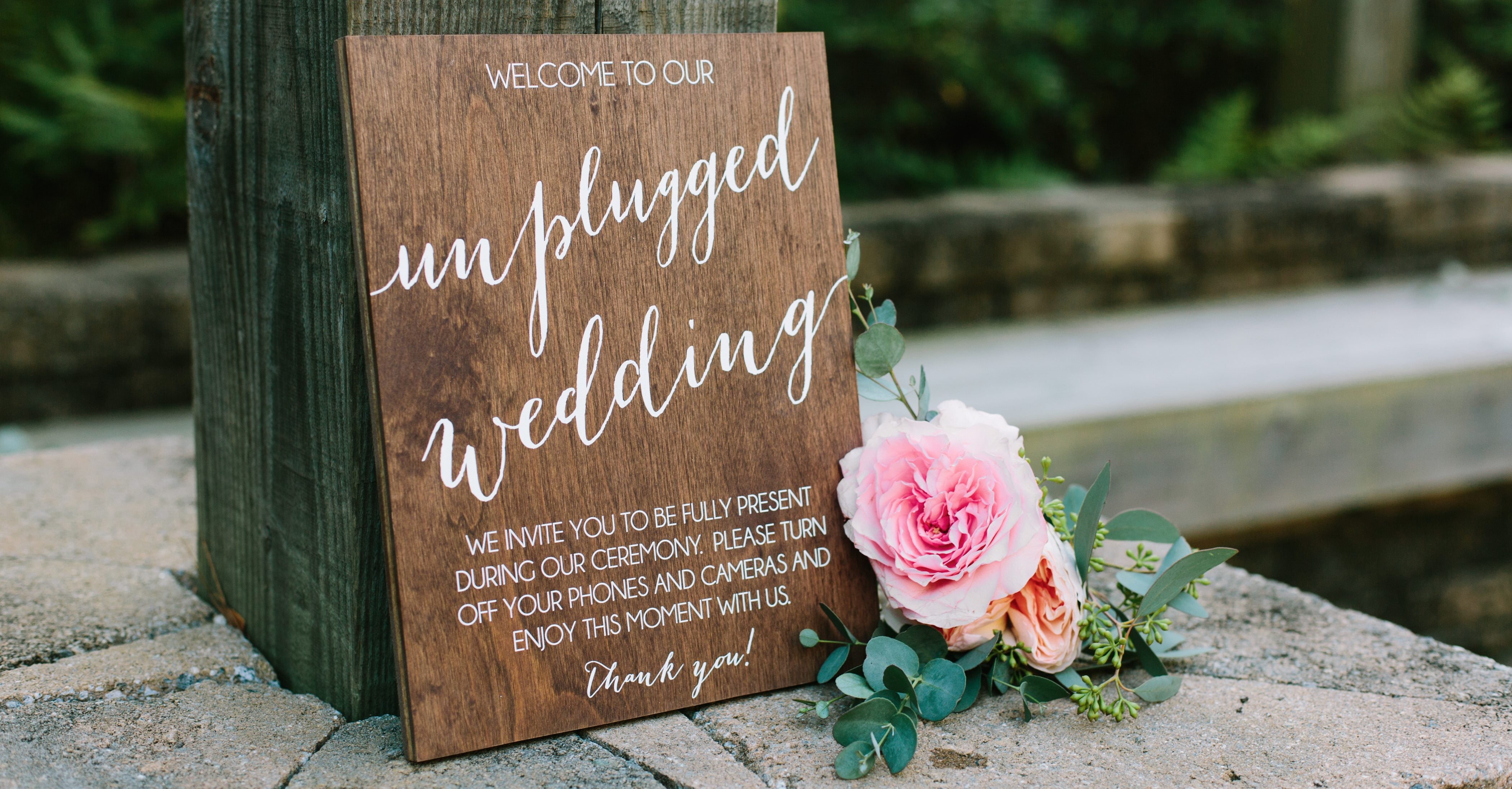 Unplugged Wedding Sign Ideas | PS Love