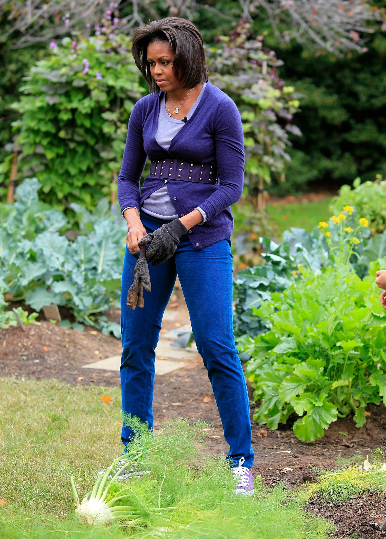 Michelle Obama Wearing Converse Sneakers | PS Fashion