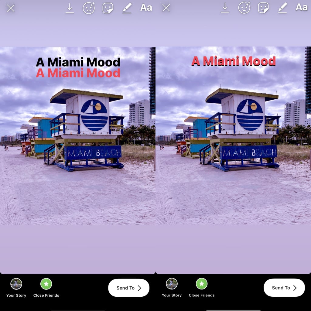 Add A Drop Shadow To Text Basic Instagram Story Hacks POPSUGAR Tech 