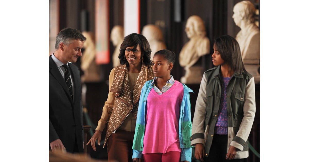 First Lady Michelle Obama toured the Old Library Building at Dublin's ...