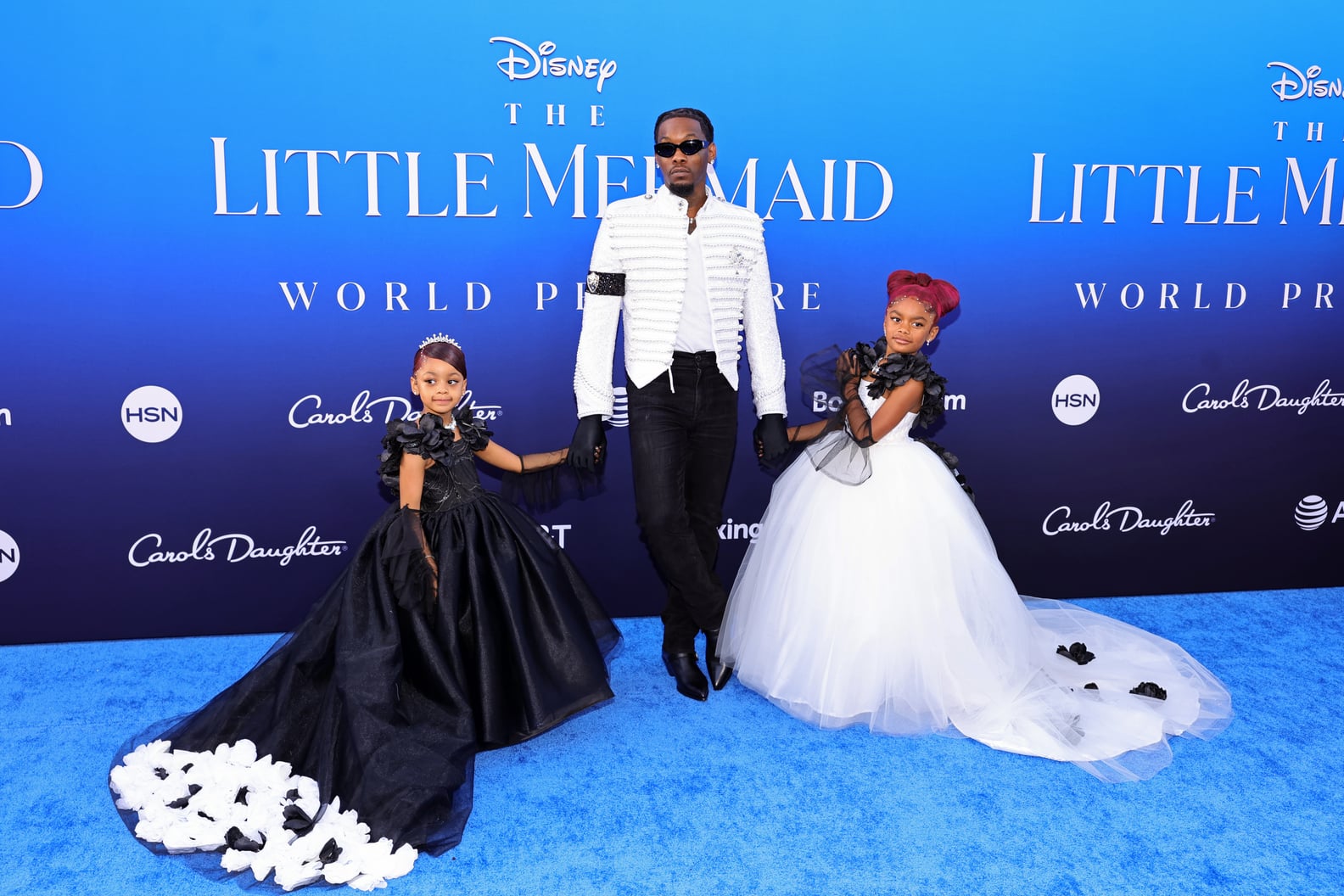 Offset & Daughters Kalea, Kulture at Little Mermaid Premiere | POPSUGAR ...