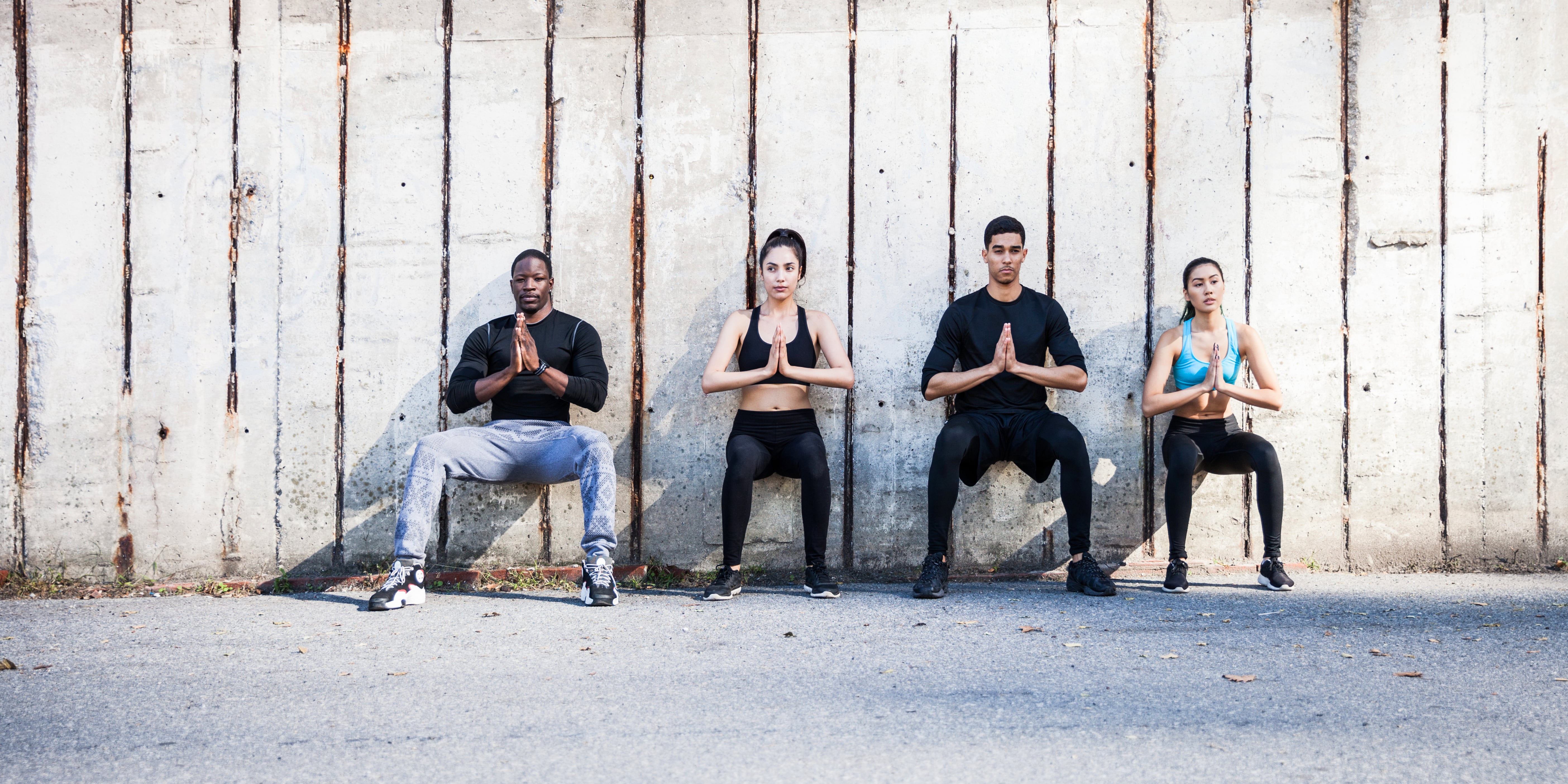 Advanced Wall-Sit Ladder Series | POPSUGAR Fitness