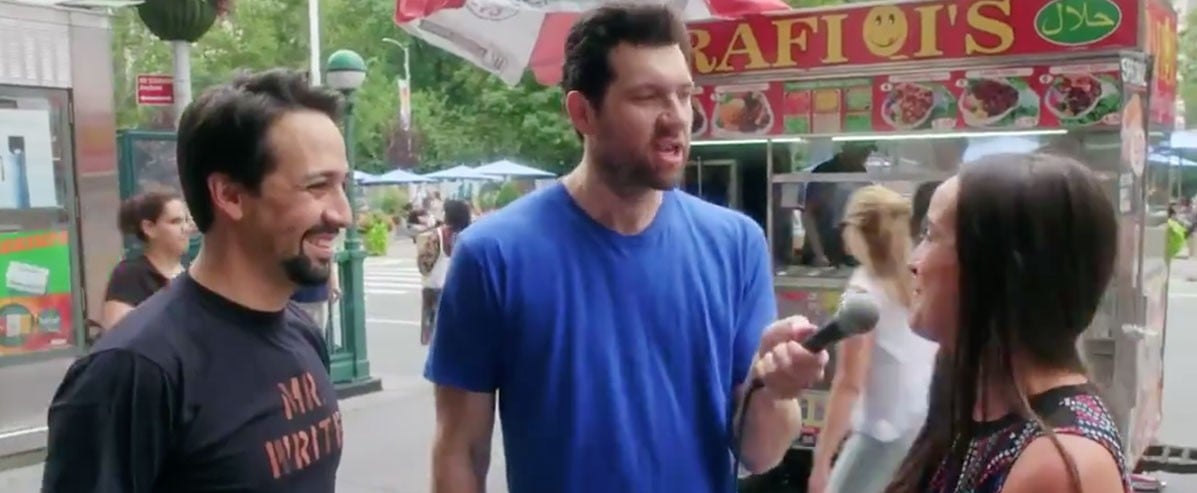 Billy on the Street's Lin-Manuel Miranda Video | PS Entertainment