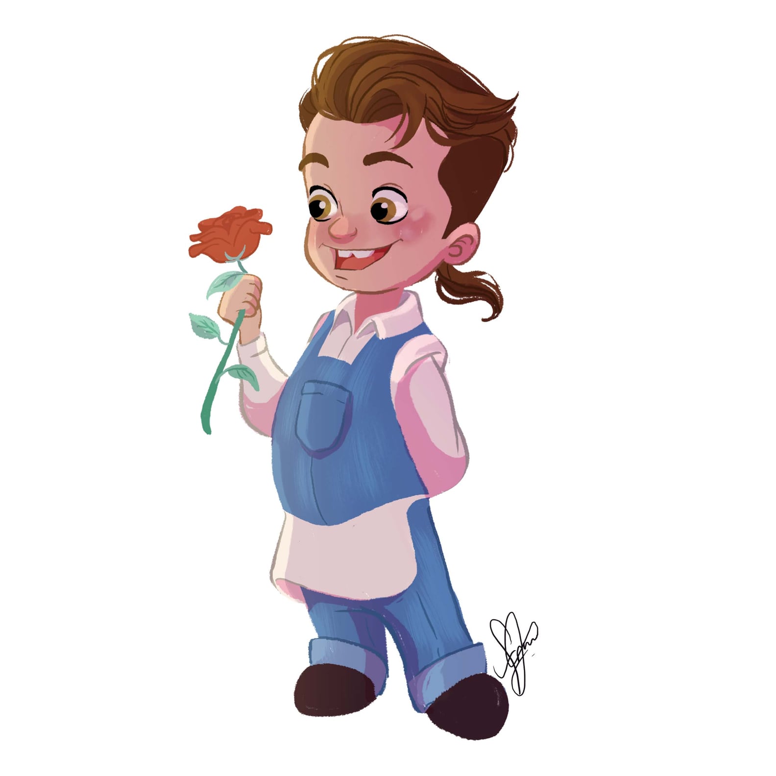 Disney Princesses as Boys Illustrations | PS Love