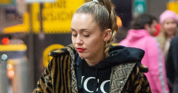Miley Cyrus's Fendi Faux Fur Coat December 2018 | POPSUGAR Fashion