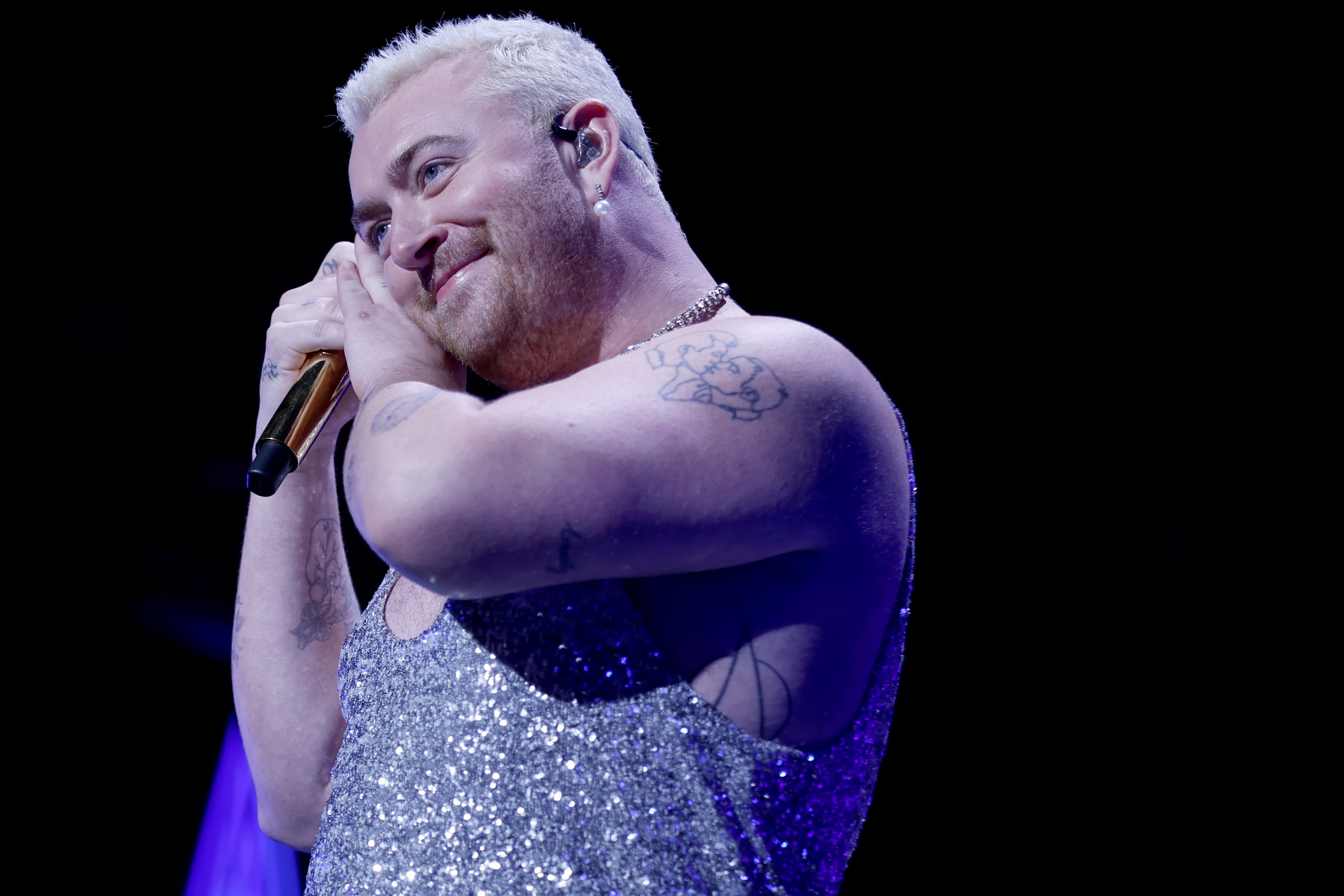 Sam Smith Is Body Shamed For Wearing Sequined Jumpsuit | POPSUGAR Fitness