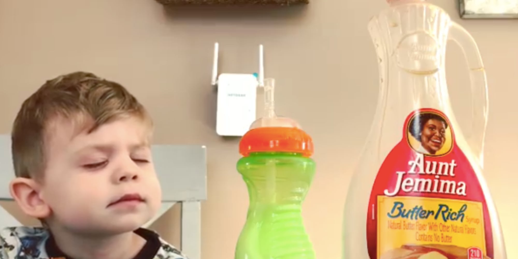 Video of Dad's Syrup Magic Trick | PS Family