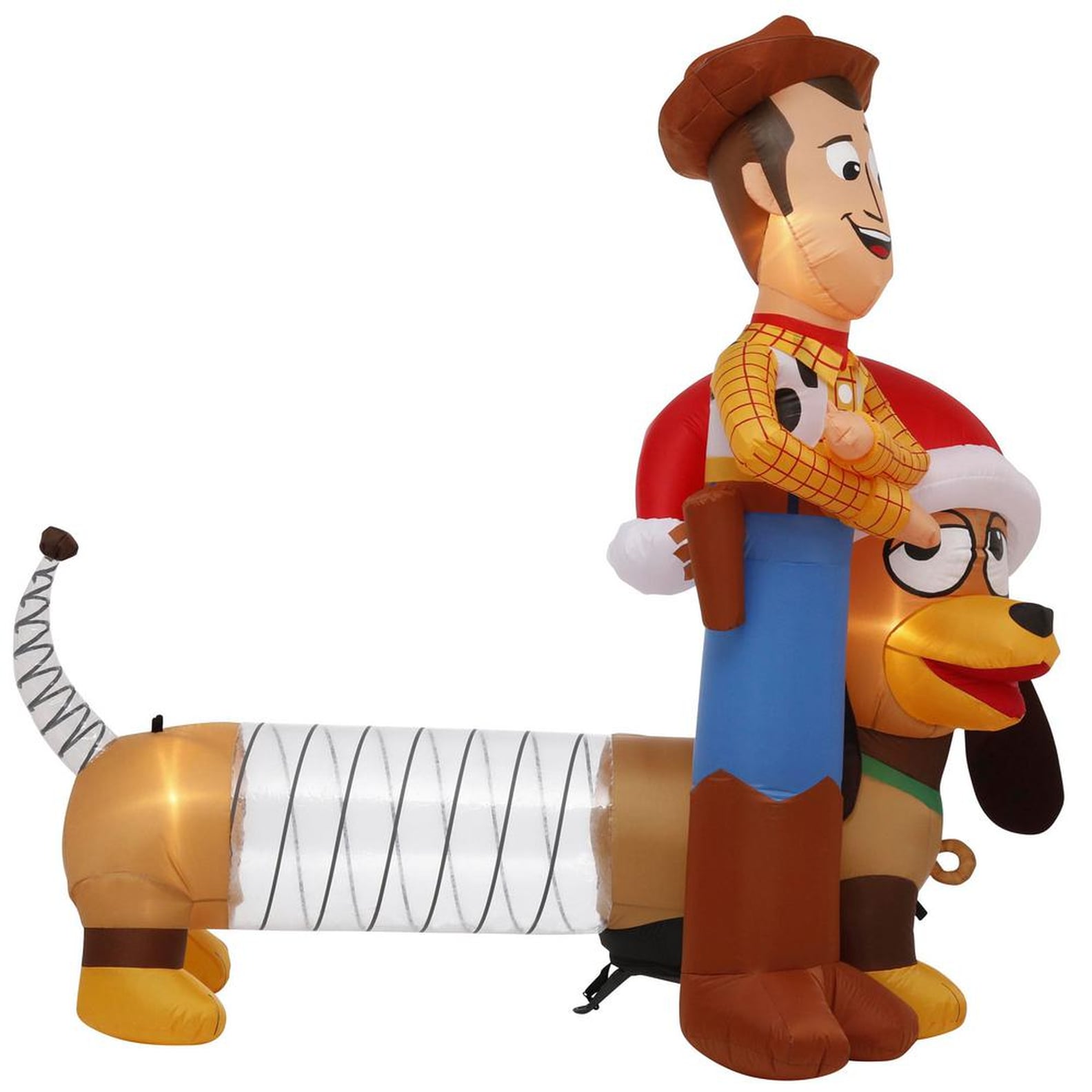 Toy Story Woody and Slinky Holiday Inflatable at Home Depot | PS Family