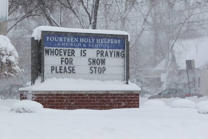 Funny Church Sign During the Polar Vortex | Picture | PS Entertainment
