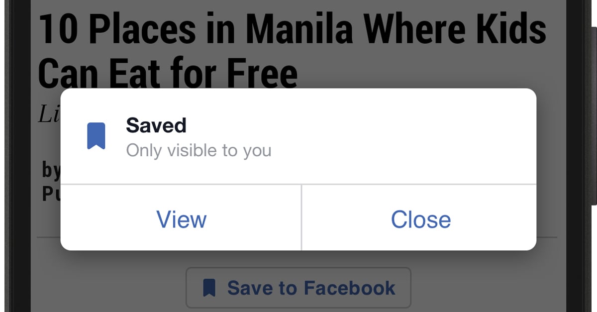 What Is The Facebook Save Button Ps Tech