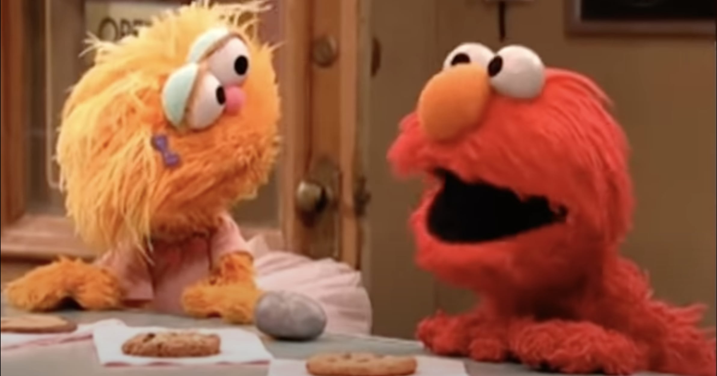 "Unhinged Elmo" Feud With a Rock Goes Viral | POPSUGAR Family
