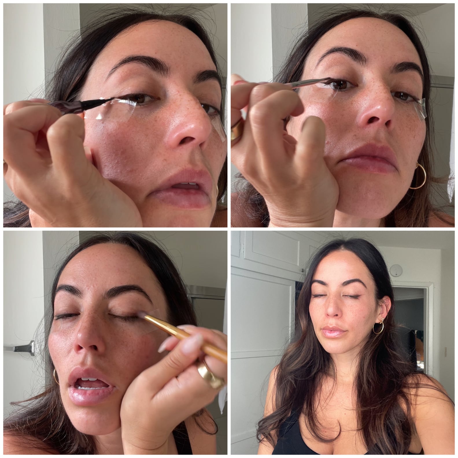 I Tried TikTok's Tape Winged Eyeliner Hack: See Photos | PS Beauty