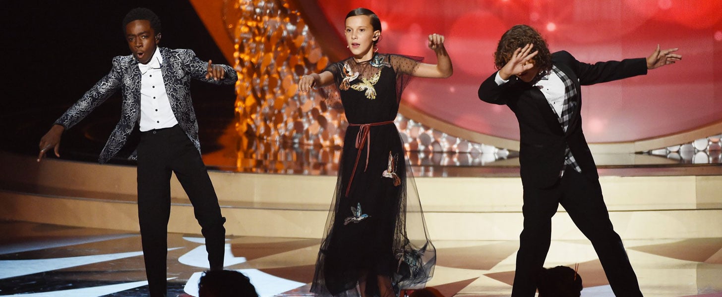 Stranger Things Cast Singing "Uptown Funk" at the Emmys | POPSUGAR ...