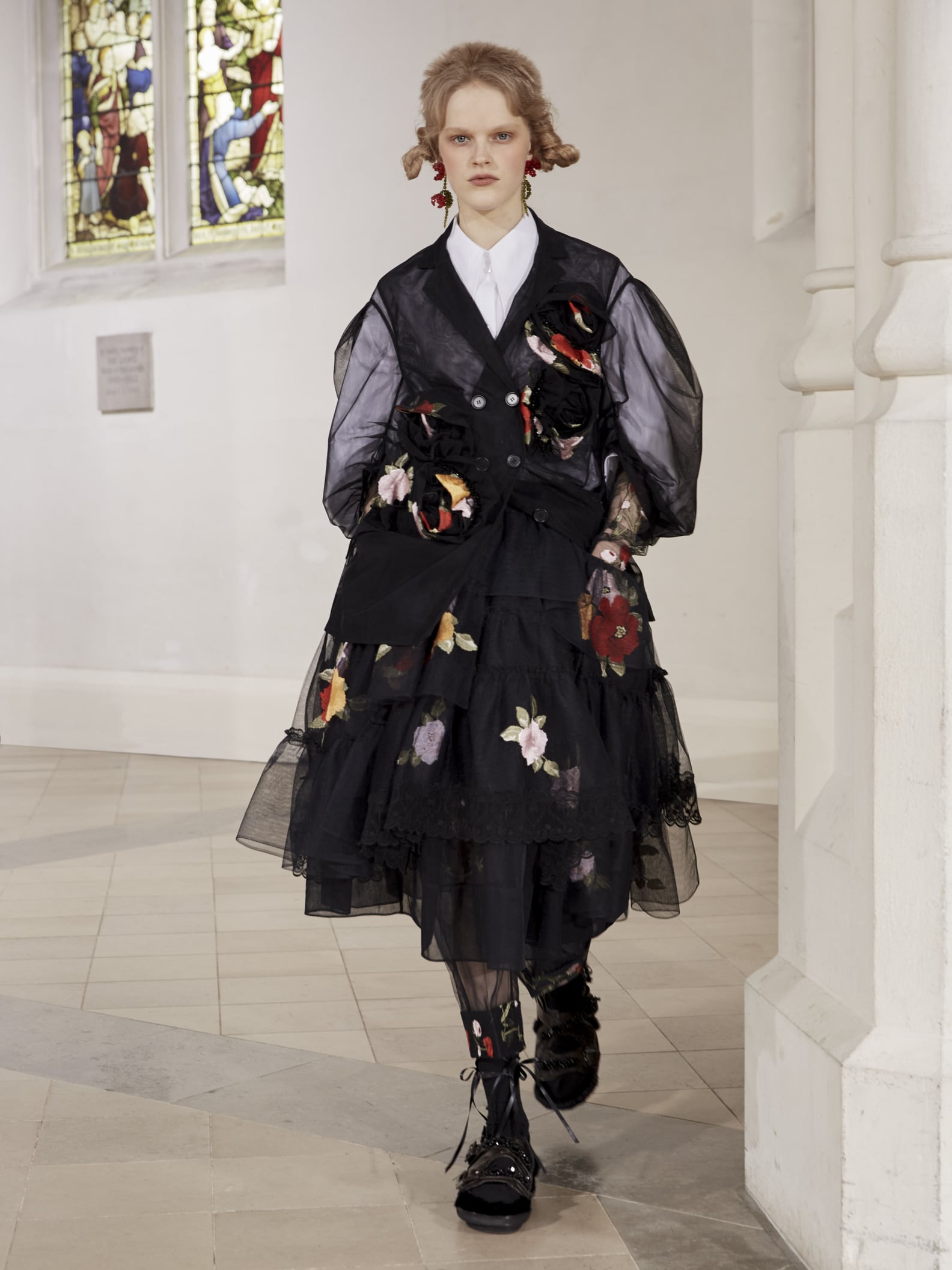 Simone Rocha Fall 2021 Features Patchwork and Regencycore | PS Fashion