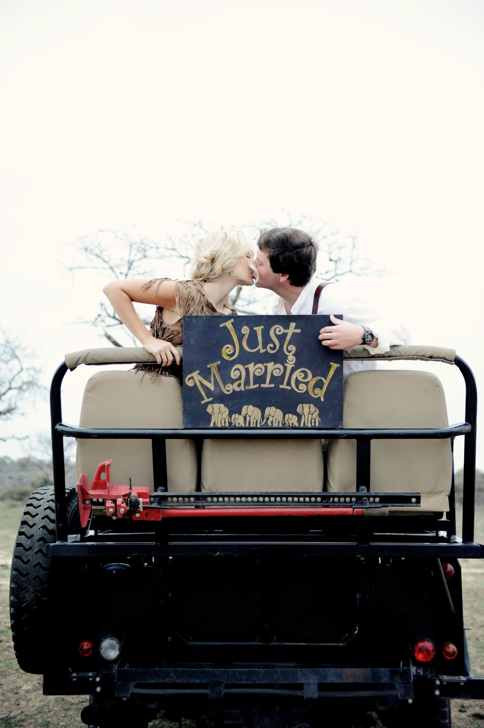 South African Safari Wedding With Elephants Popsugar Love