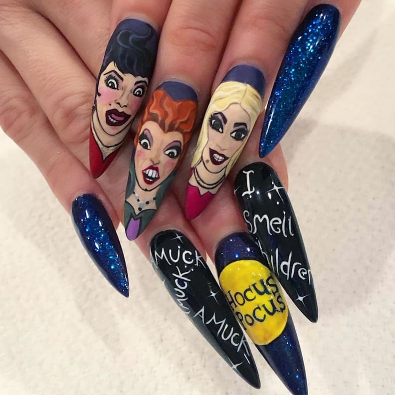 Hocus Pocus Halloween Nail Art | PS Beauty