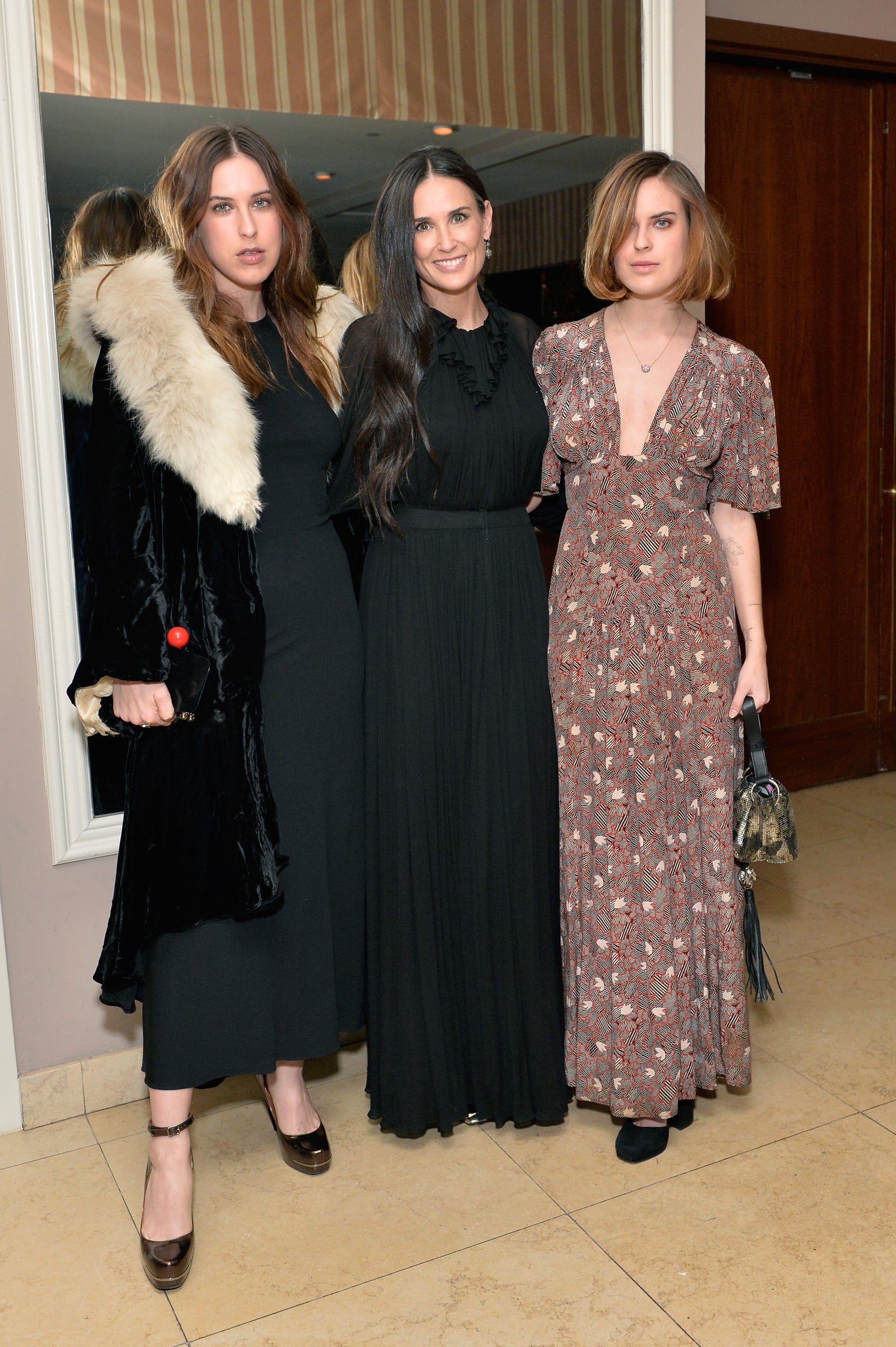 Demi Moore and Daughters at Harper's Bazaar Event Jan. 2017 | PS Celebrity