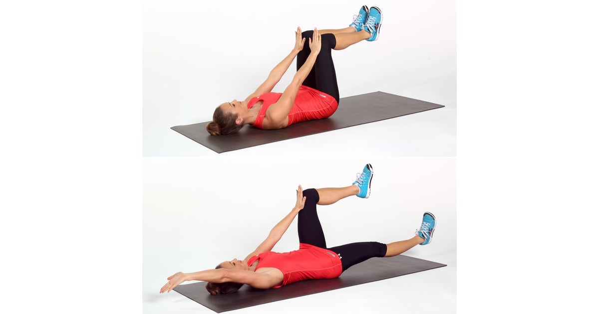 Dead Bug Crunch | Easy No-Equipment Workout | POPSUGAR Fitness Photo 2