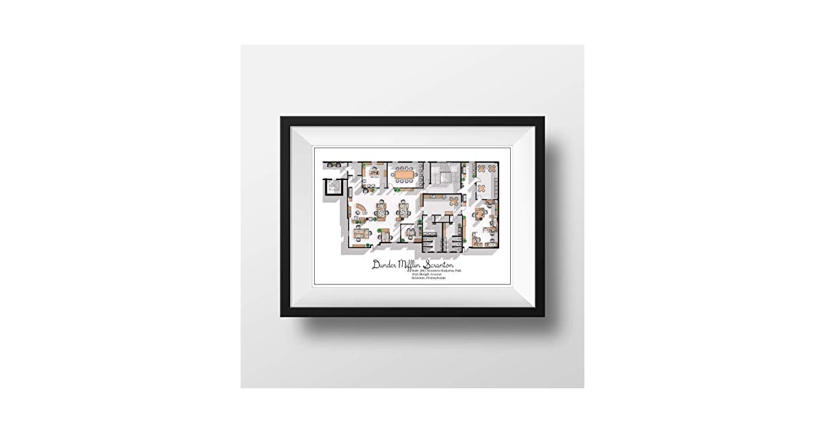 The Office Floor Plan Poster | The Office Stocking Stuffers | POPSUGAR ...